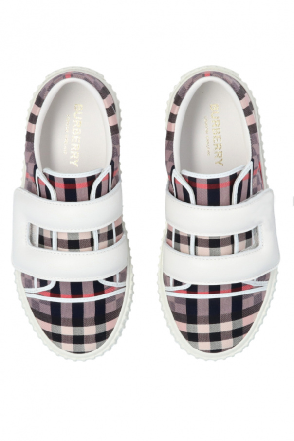 Burberry Pre Owned 1990s House Check tote bag Tgkb5Shops Barbados Multicolour Checked sneakers Burberry Kids